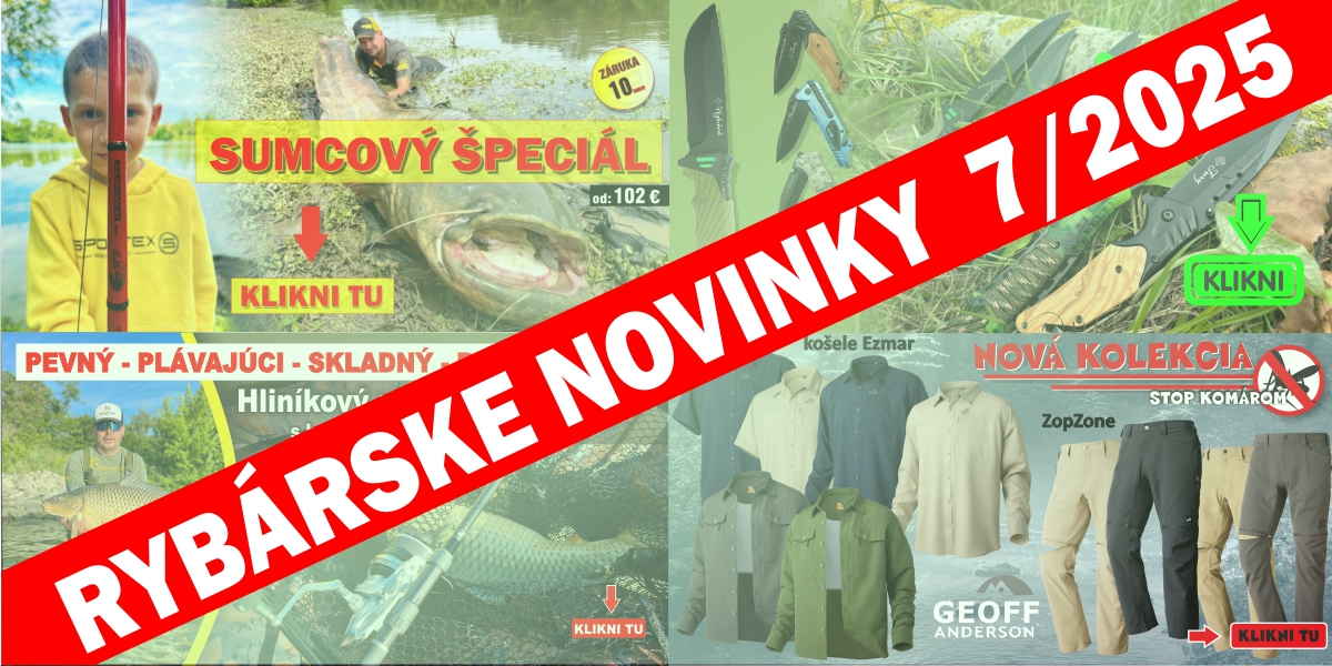 Novinky - NOVINKA - Rybárske potreby SPORTS